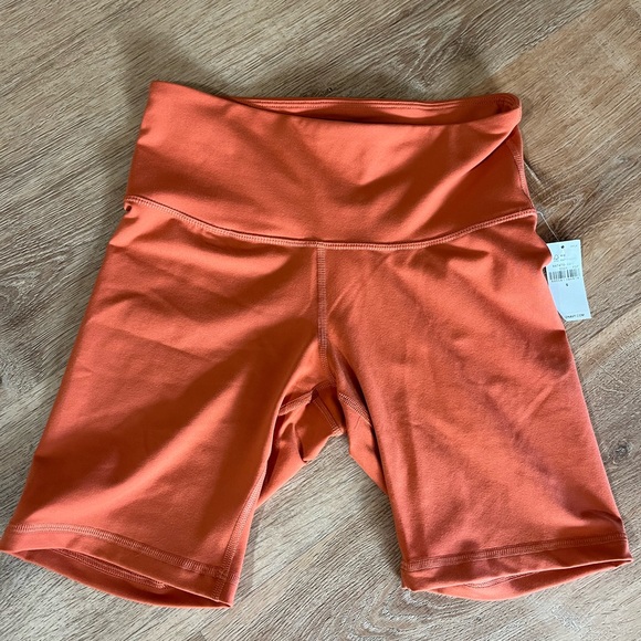 Old Navy | Shorts | Nwt Brunt Orange High Rise Biker Short | Poshmark